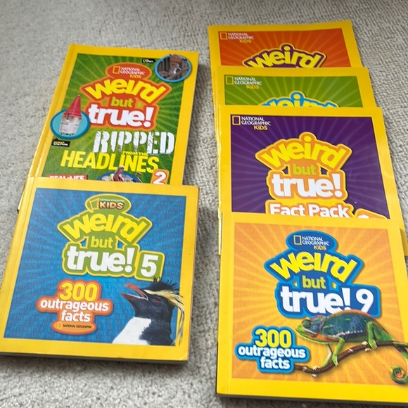 Toys | 6 Weird But True Nat Kids Fact Pack Books | Poshmark
